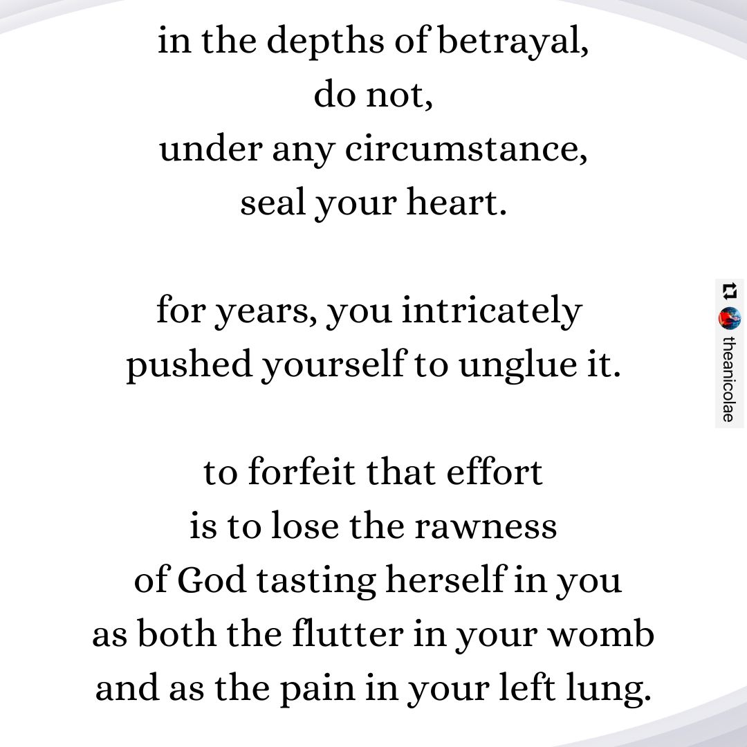 to seal my heart / is to deprive myself of God | bhakti poem by téa ...